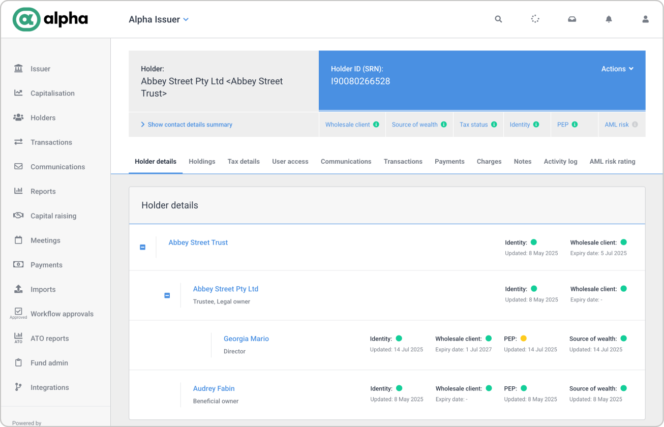 New feature - Contacts – Registry Direct Support Team